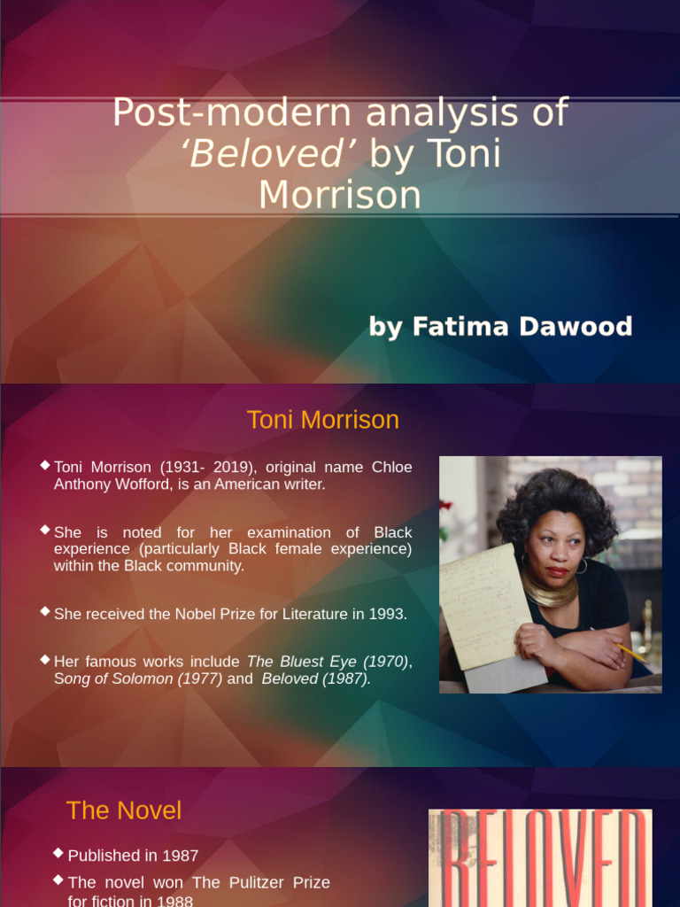 Beloved Novel by Toni Morrison | PDF
