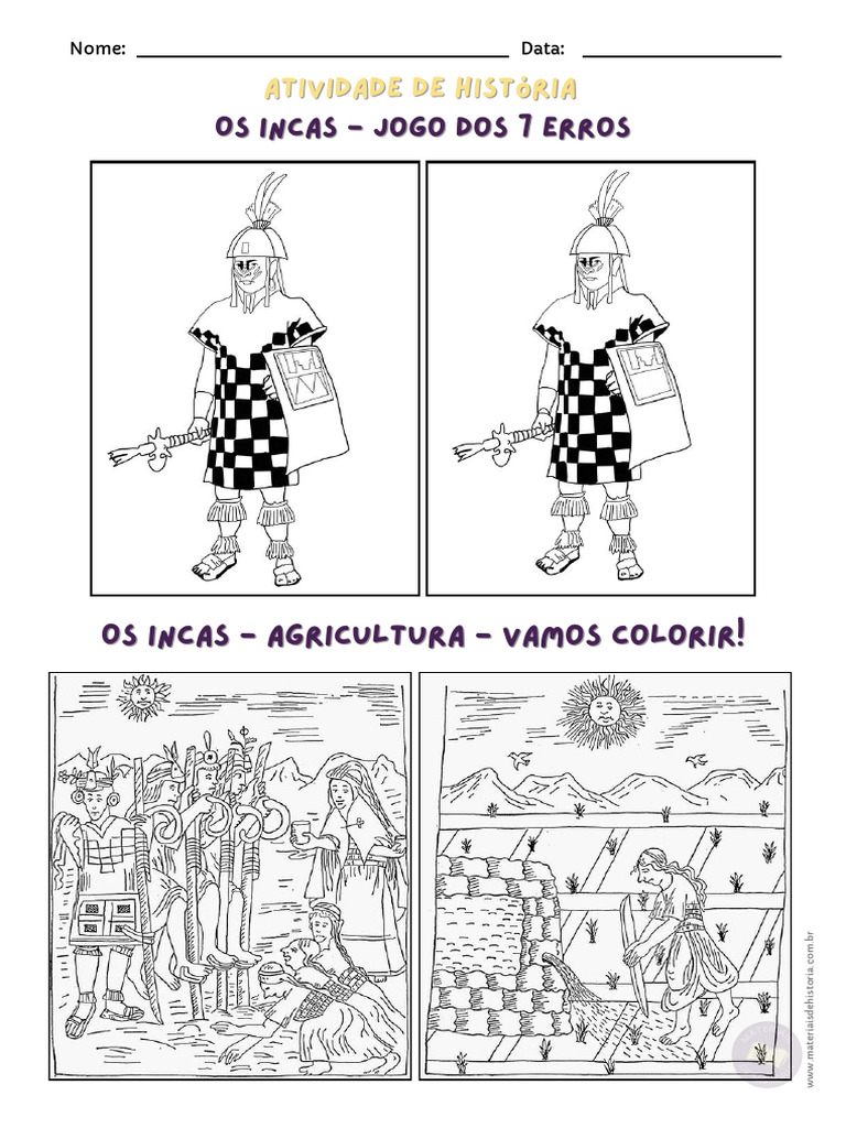 Atividades Incas 2 | PDF