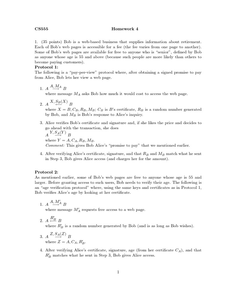 hwk4 | PDF | Cryptography | Secure Communication