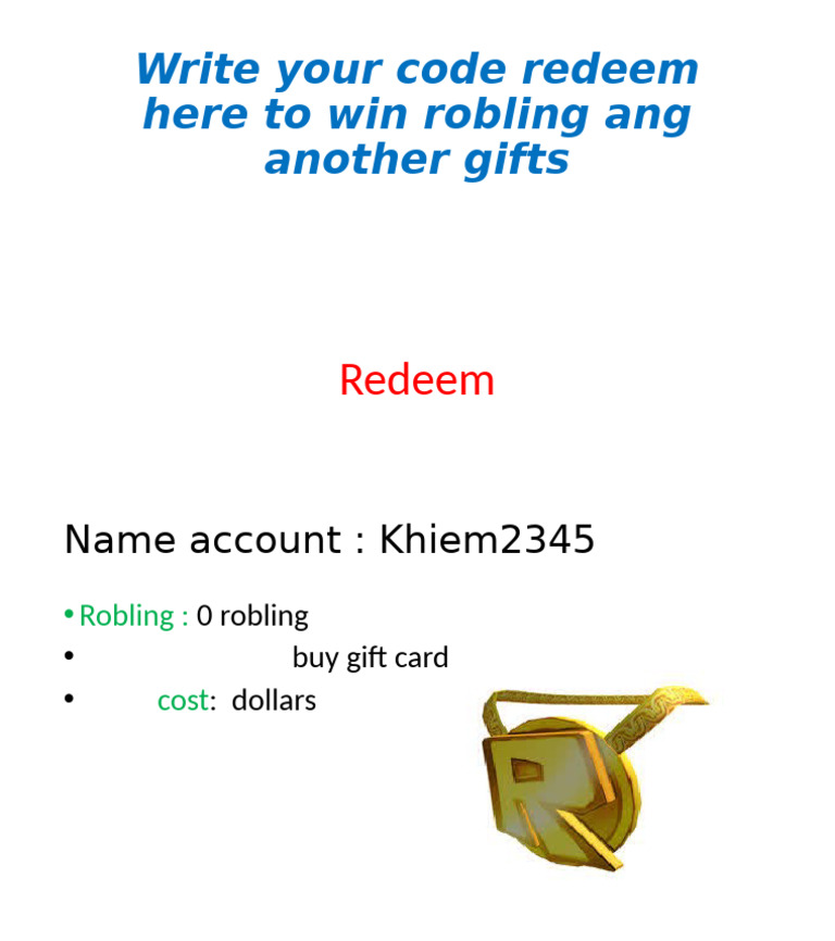 Code Redeem Gift (Toliet Tower Defense) by Zenotv2345 | PDF