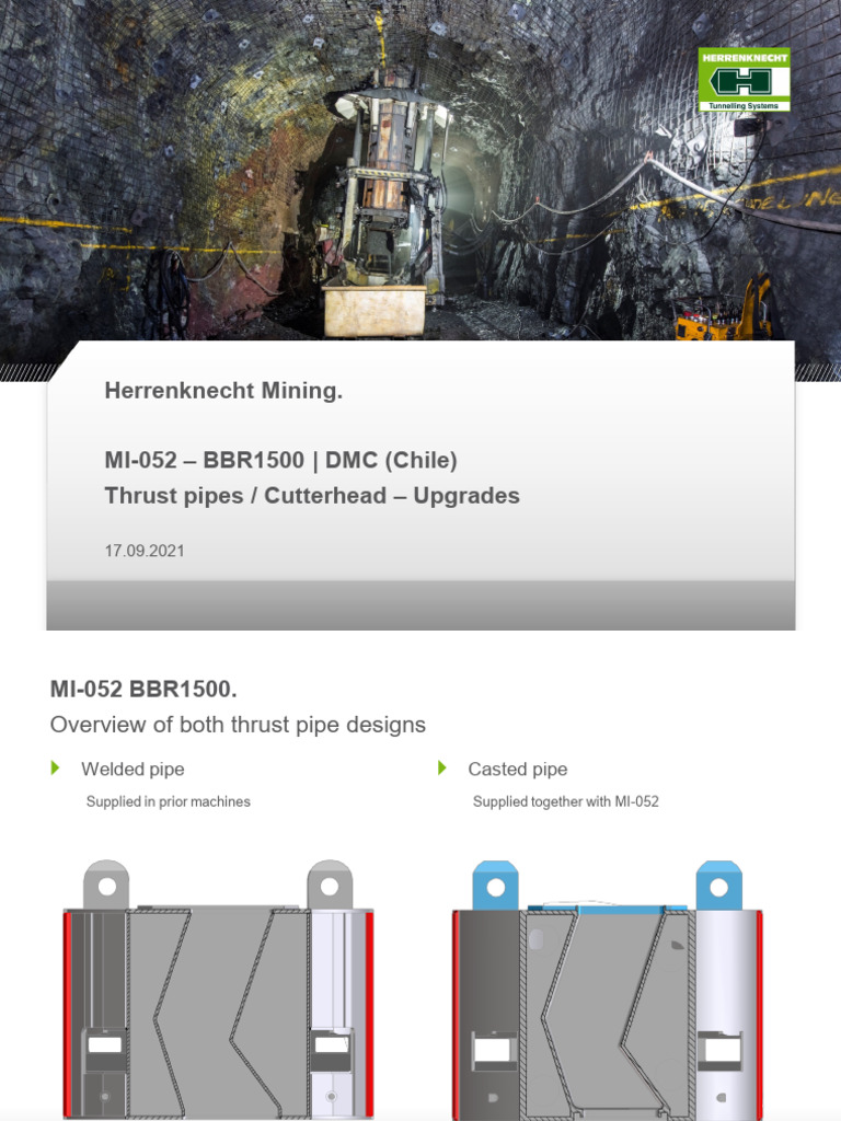 MI-052 BBM1500 Thrust Pipe Comparison | PDF | Mechanical Engineering ...