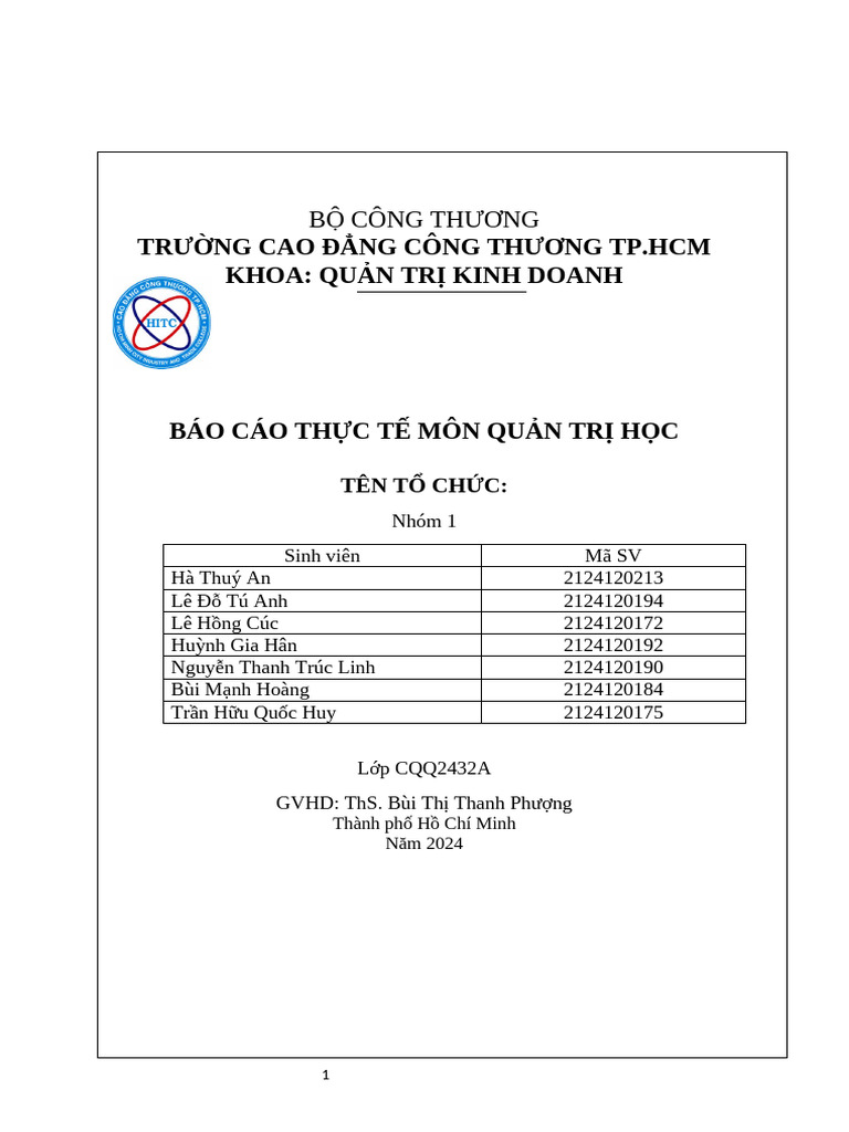 Sáng t4 QTH-BTL Nhóm | PDF
