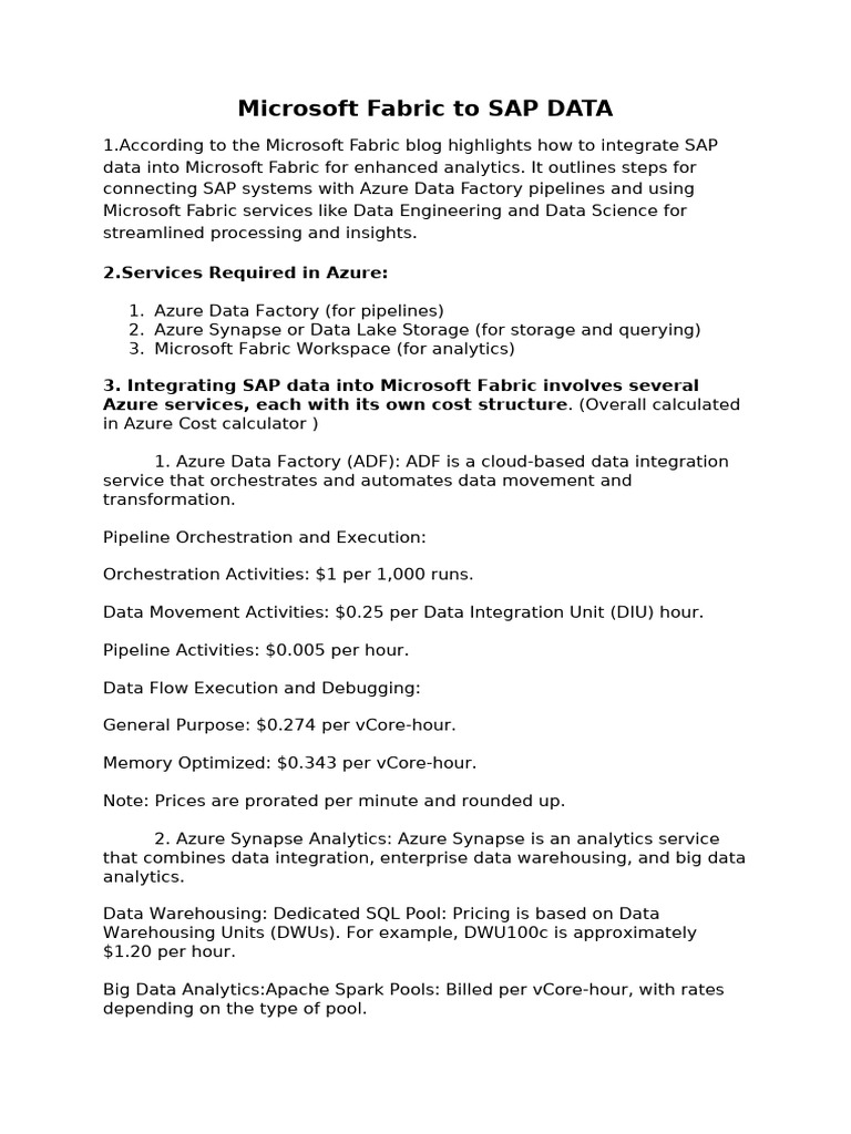 Azure Fabric | PDF | Microsoft Azure | Analytics