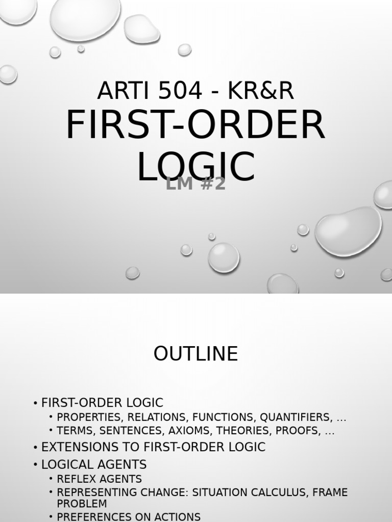 LM02 - FOL | PDF | First Order Logic | Mathematical Logic