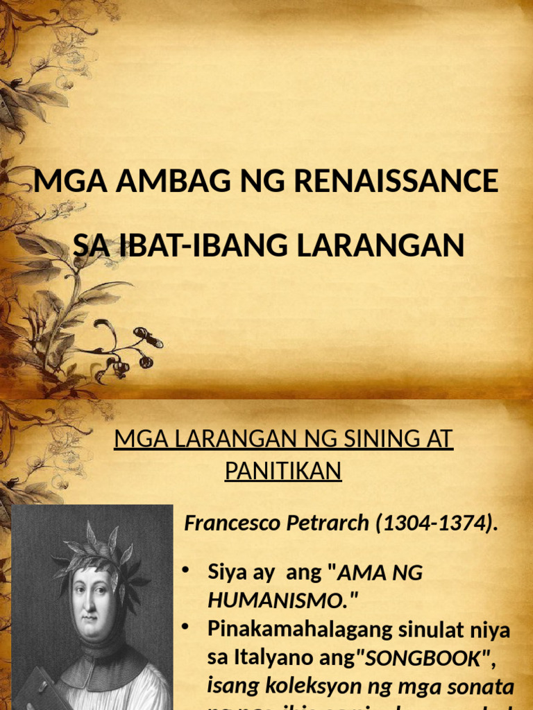 Mga Ambag NG Re | PDF