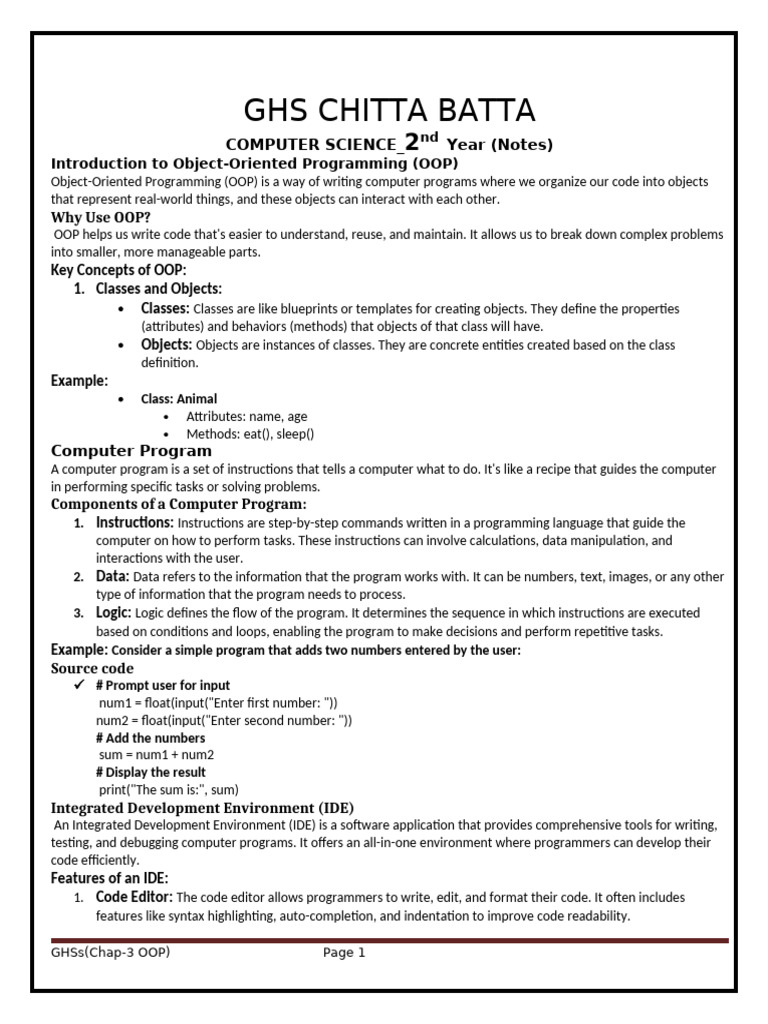 3rd_Chap(OOP-C++) | PDF | Pointer (Computer Programming) | C++ 3rd_Chap(OOP-C++) | PDF | Pointer (Computer Programming) | C++