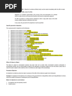 Objections Cheat Sheet | PDF