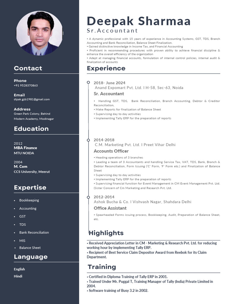 Black White Minimalist CV Resume | PDF | Accounting | Financial Services