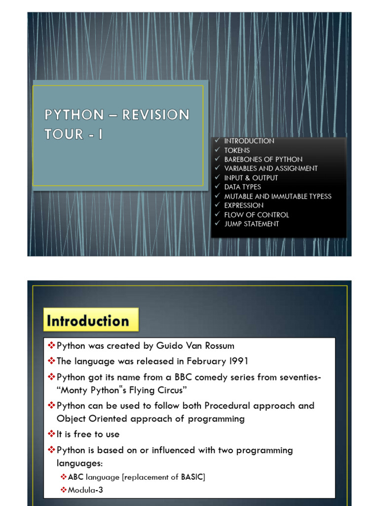 001. PYTHON – REVISION TOUR 1 and 2 | PDF | Boolean Data Type | Data Type