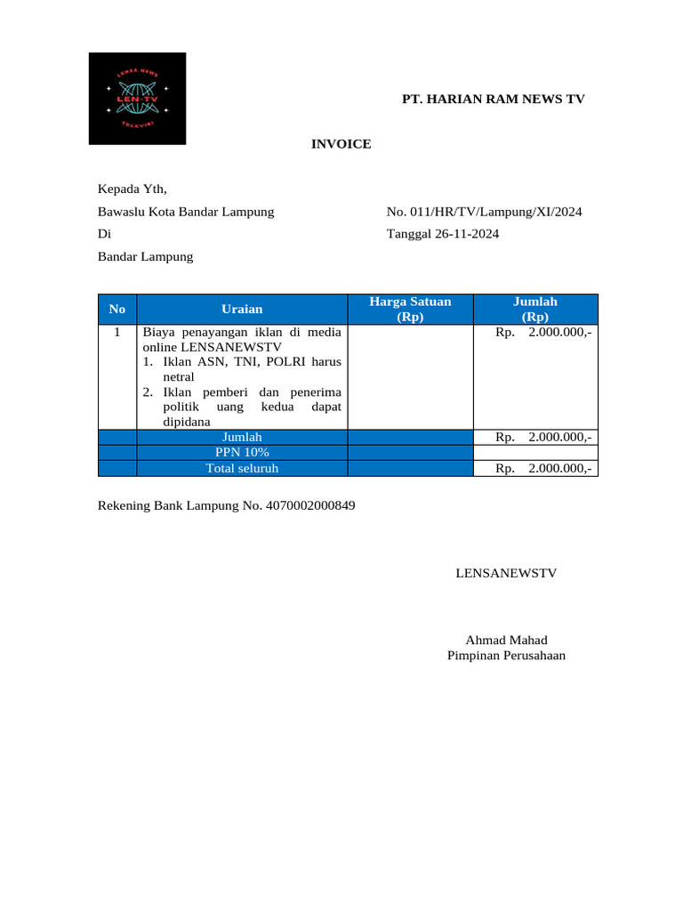 INVOICE | PDF