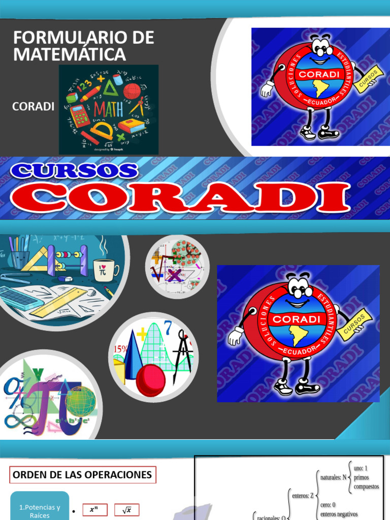 Mate Completo Formulario | PDF | Multiplicación | Factorización