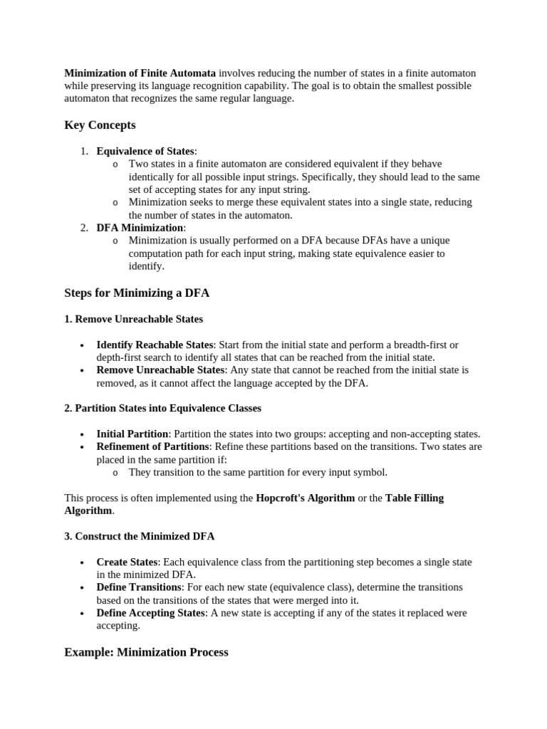 13.minimization of Automata Machines | PDF | Automata Theory | Models Of Computation