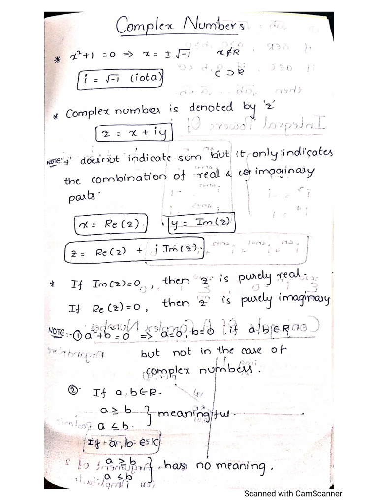 Narayana JEE Maths COMPLEX NUMBERS | PDF