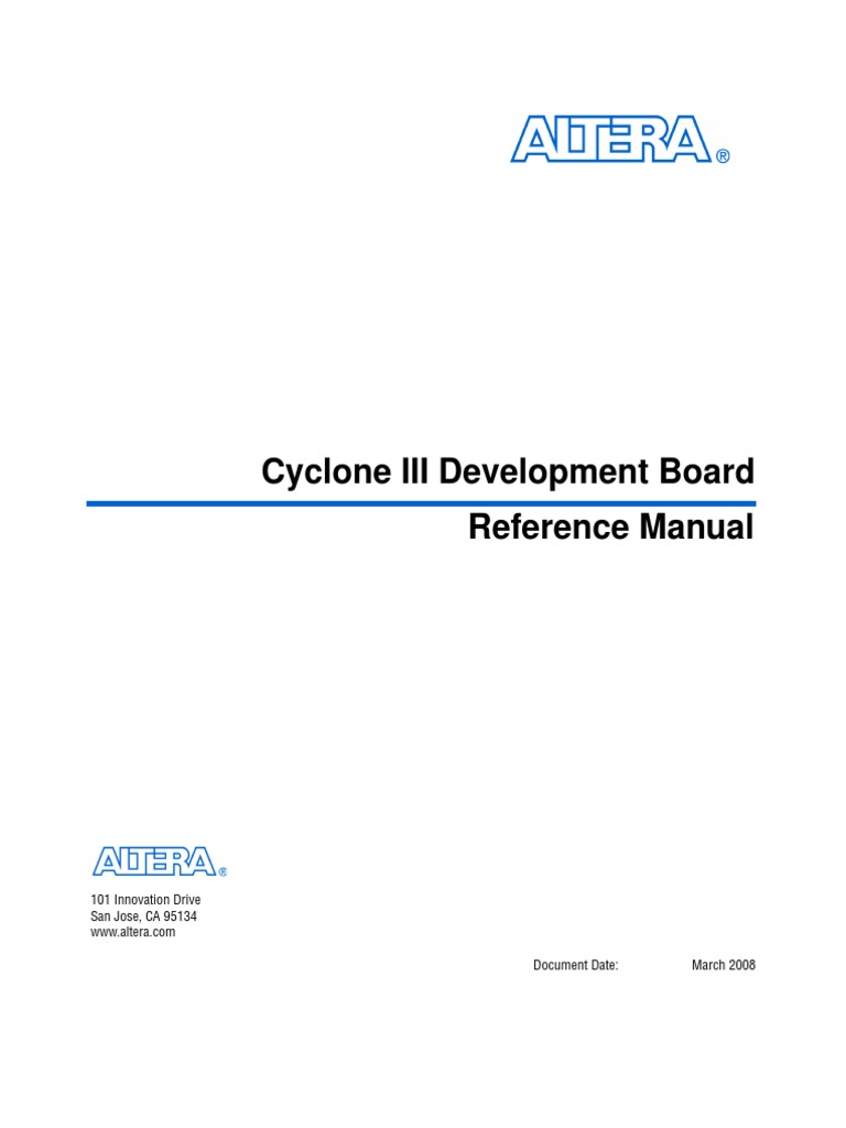Altera Cyclone III 3C120 Dev Kit | PDF | Field Programmable Gate Array ...