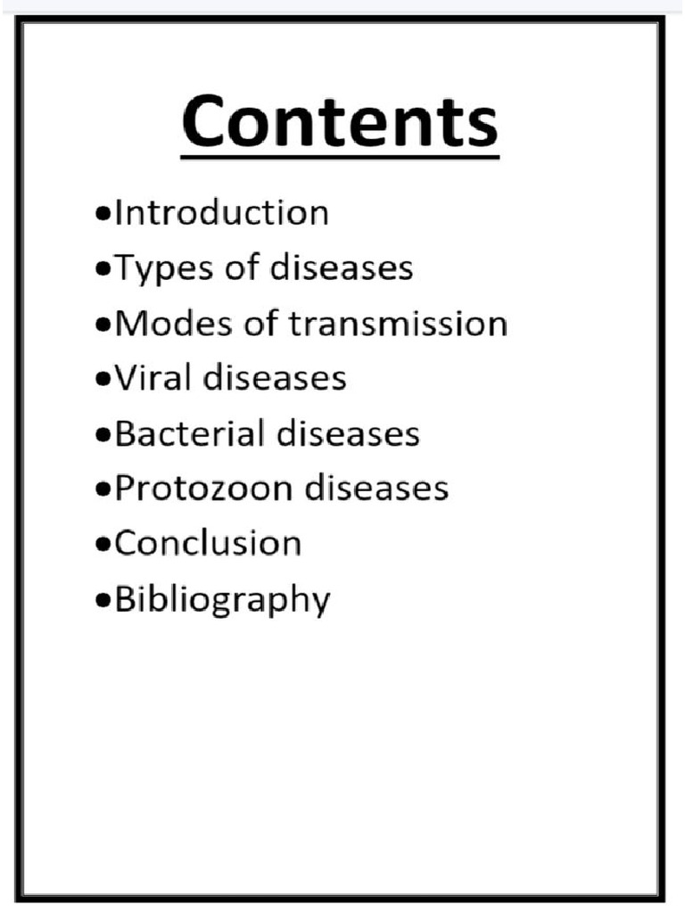 A Study of Human Health and Disease | PDF
