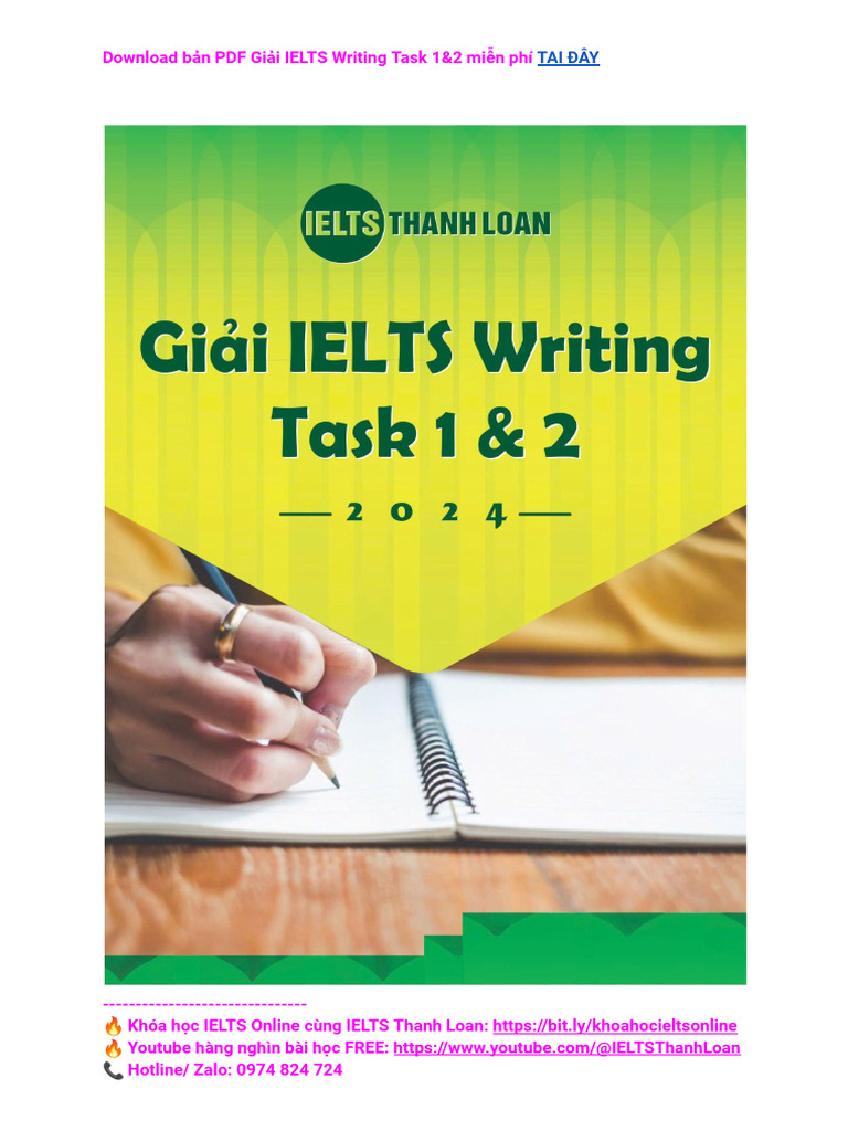 eBook Giải Ielts Writing Task 1&2 Năm 2024 | PDF | Extinction | Extraterrestrial Life
