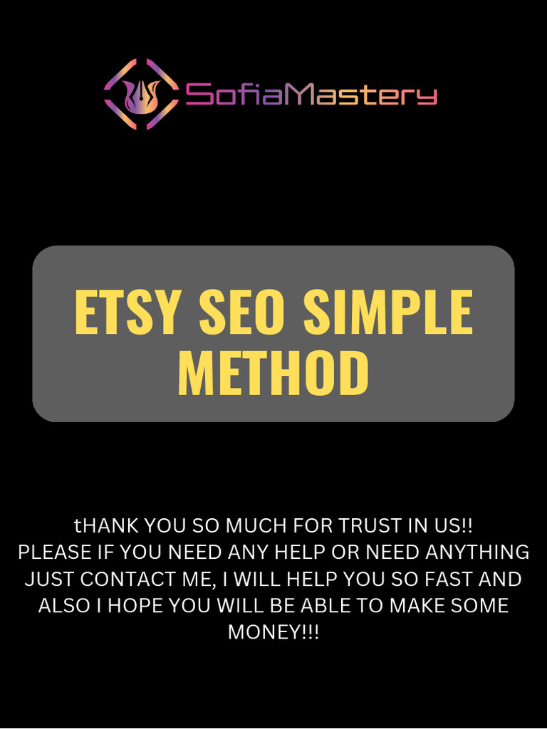 Etsy Seo Pdf Search Engine Optimization Etsy