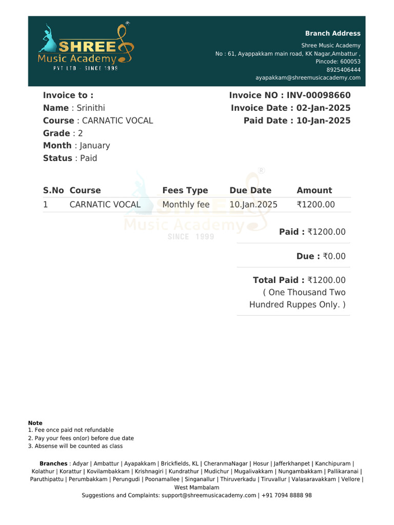 INV-Srinithi-2025-01-02 | PDF