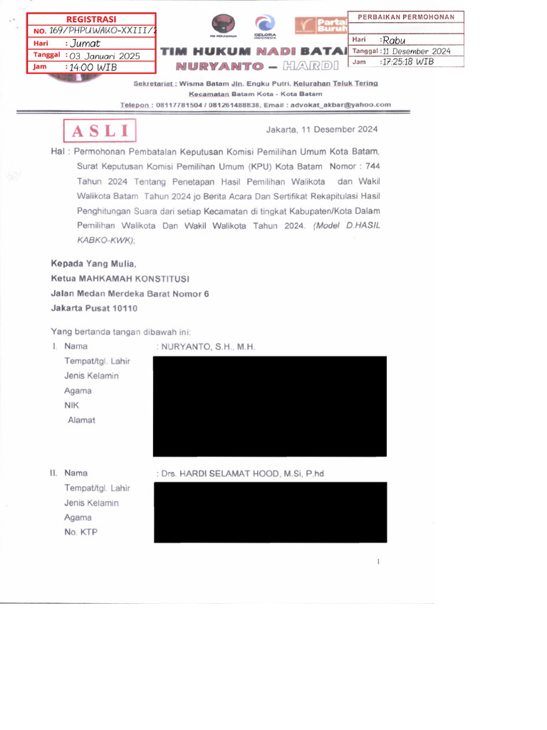 Permohonan Diregistrasi - 4066 - 6686 - Perbaikan Permohonan - 4066 - 6034 - Perbaikan ...