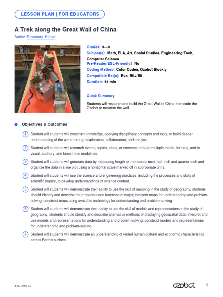 STEM Social Studies Atrekalongthegreatwallofchina ...