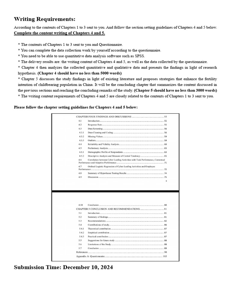 Writing Requirements | PDF