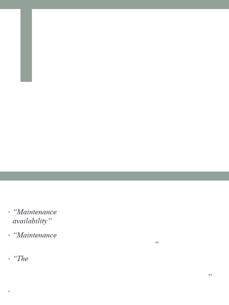 EEE 543 -7 MAINTENANCE | PDF | Reliability Engineering