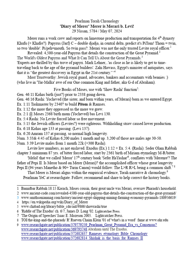 Diaryof Merer | PDF | Torah | Torah Books