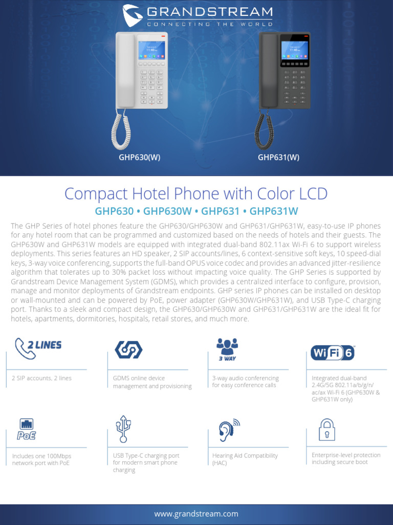 Ghp630 Ghp631 English | PDF | Session Initiation Protocol | Wi Fi