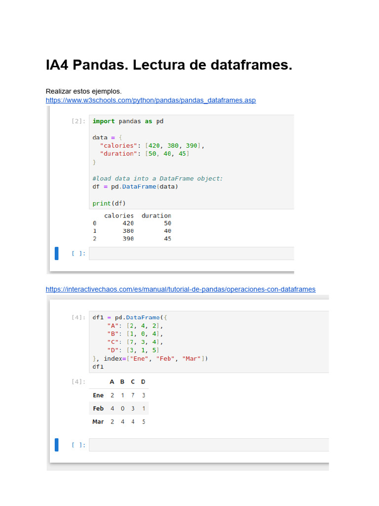 IA4 Pandas | PDF