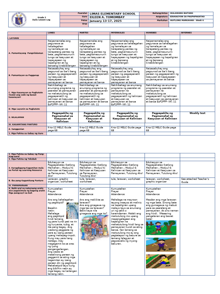 Q3-Week6-Dll-Esp 2 | PDF
