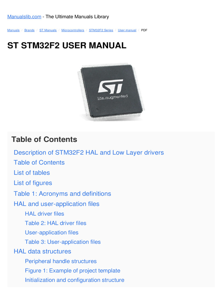 ST Stm32F2 User Manual | PDF | Flash Memory | Computer File