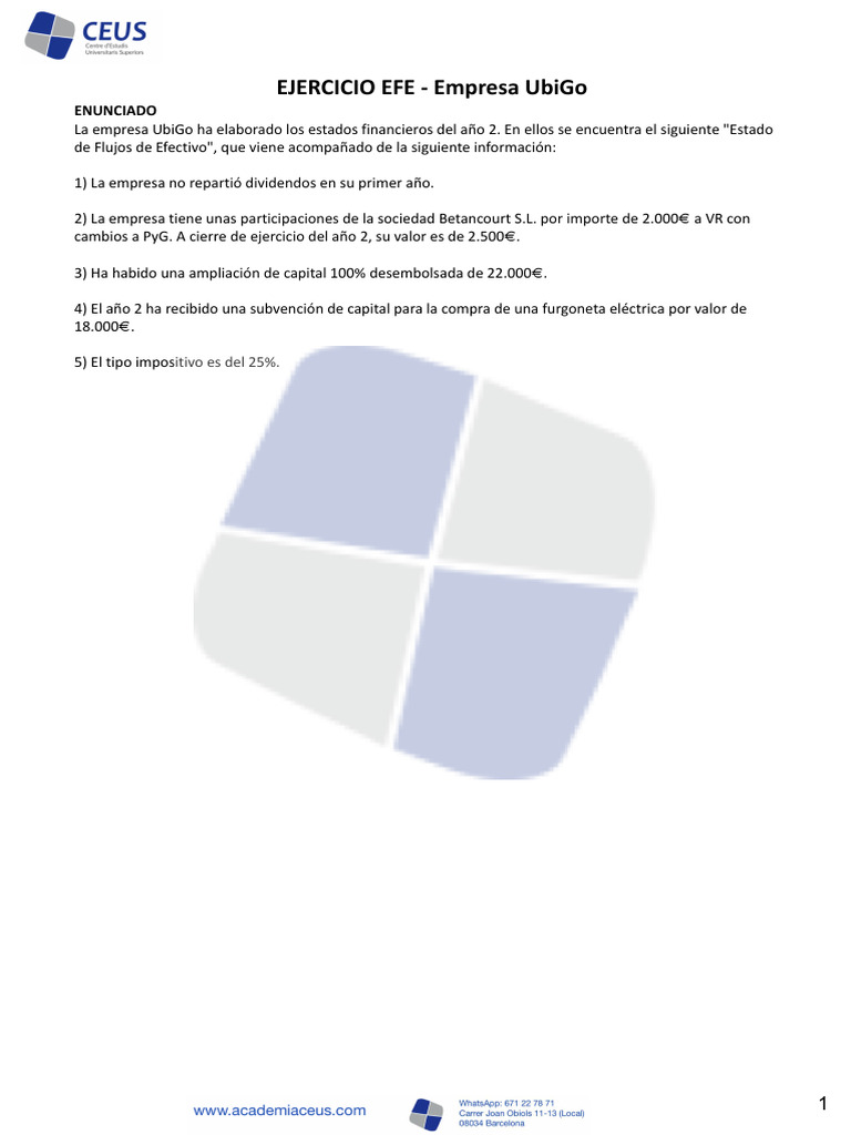 UIGO - Ejercicio EFE | PDF