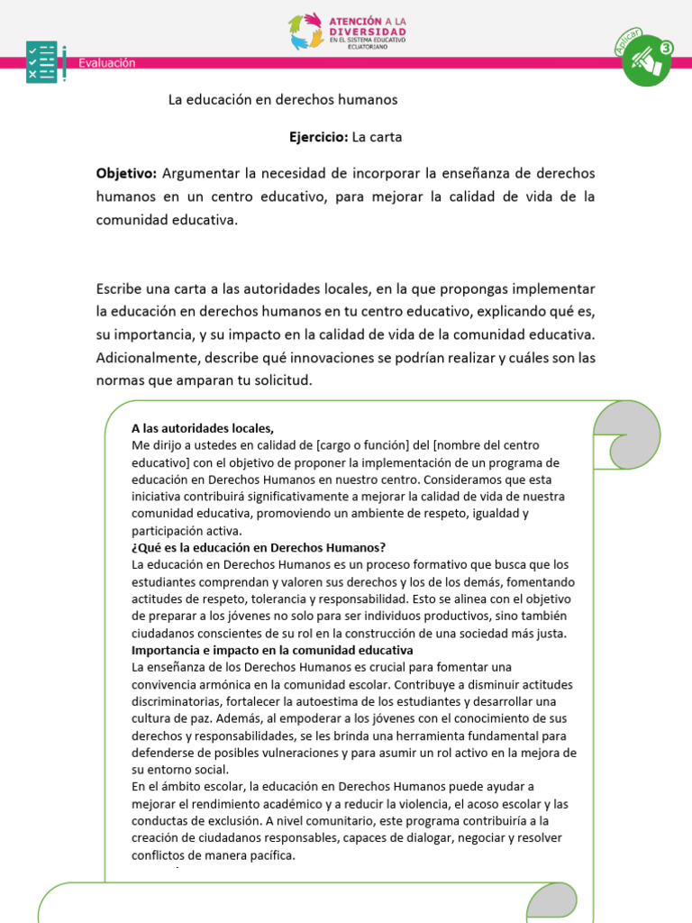 JFRIAS La Carta | PDF | Derechos humanos | Comunidad
