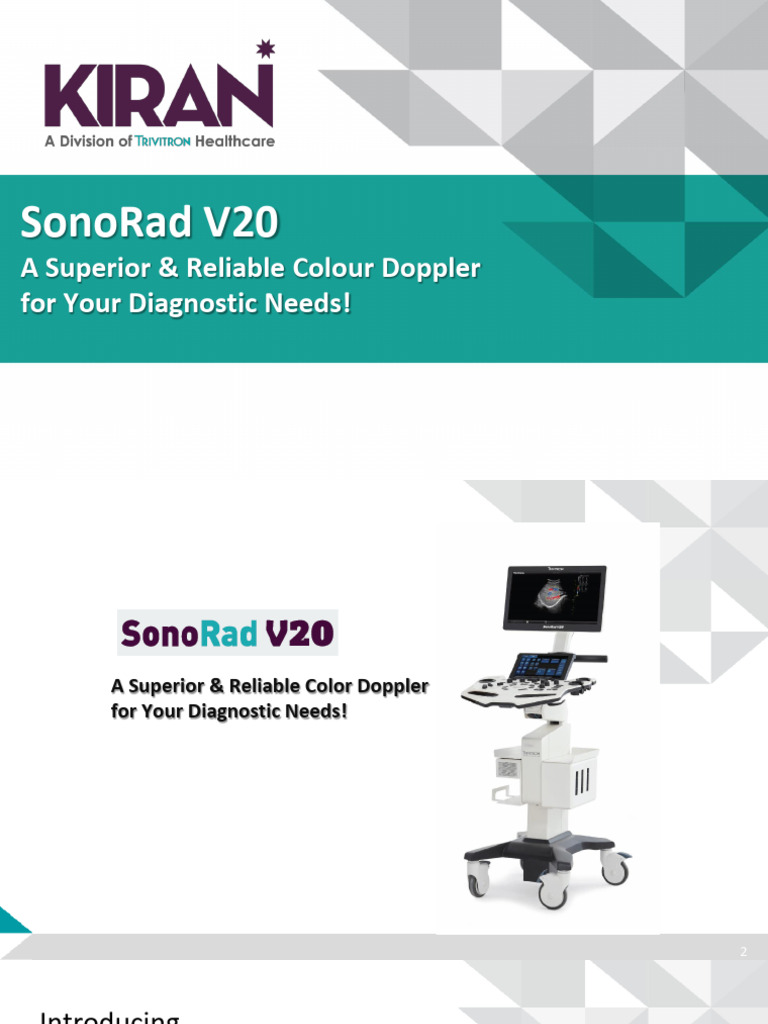SonoRad V20 PPT | PDF | Medical Ultrasound