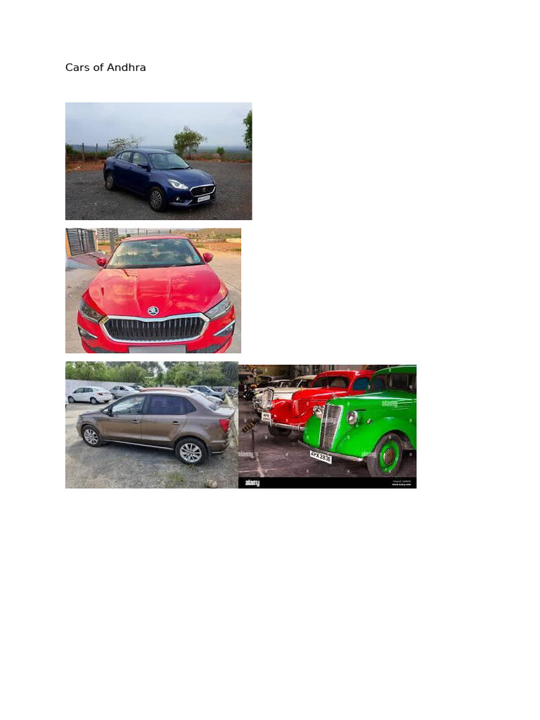Cars of Andhra | PDF