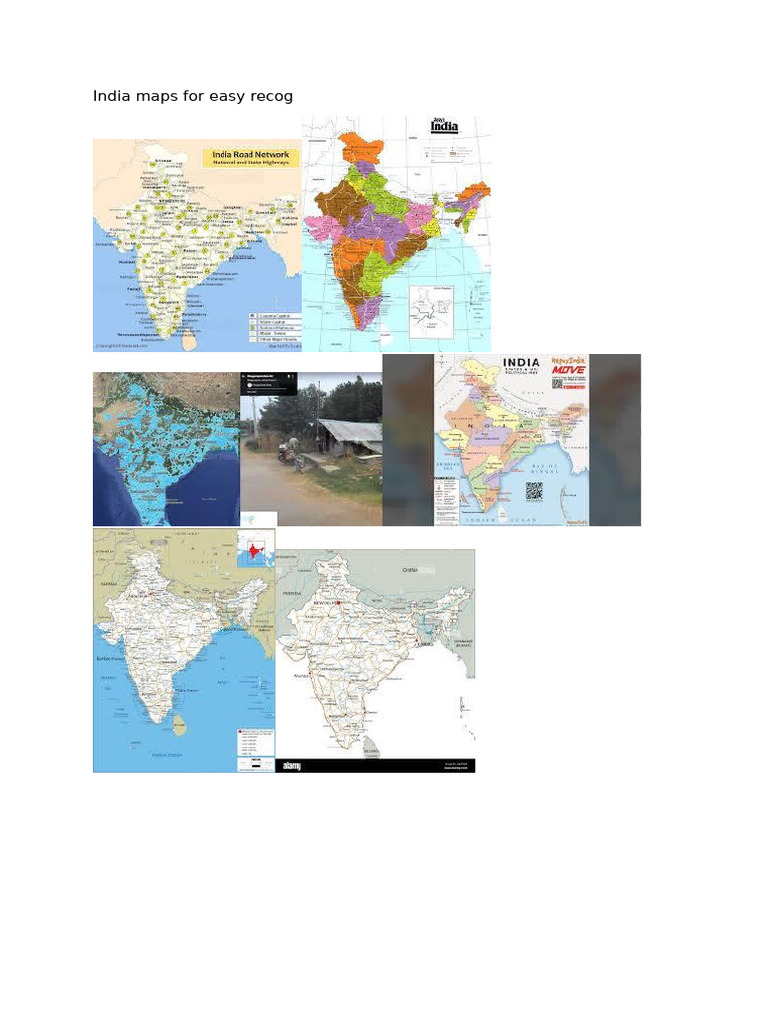 India Maps For Easy Recog | PDF