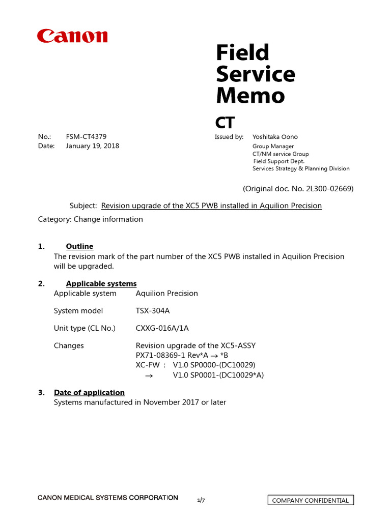 Aquilion Precision XC5 PWB Upgrade | PDF | Power Inverter | Fuse (Electrical)