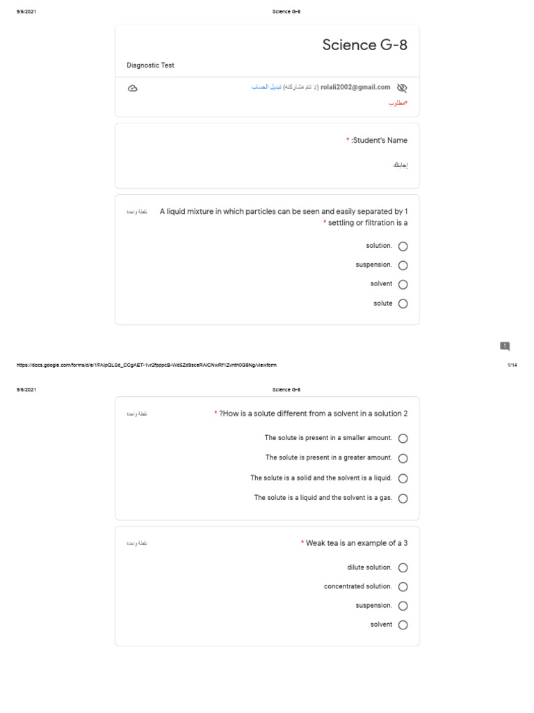 Science G-8 | PDF | Force | Chemistry