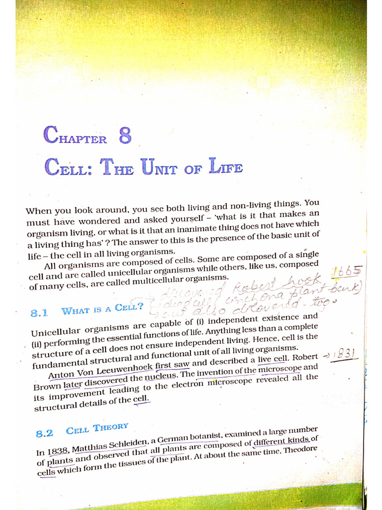 Cell Units of Life | PDF