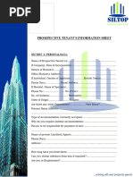 Tenant Information Sheet | PDF