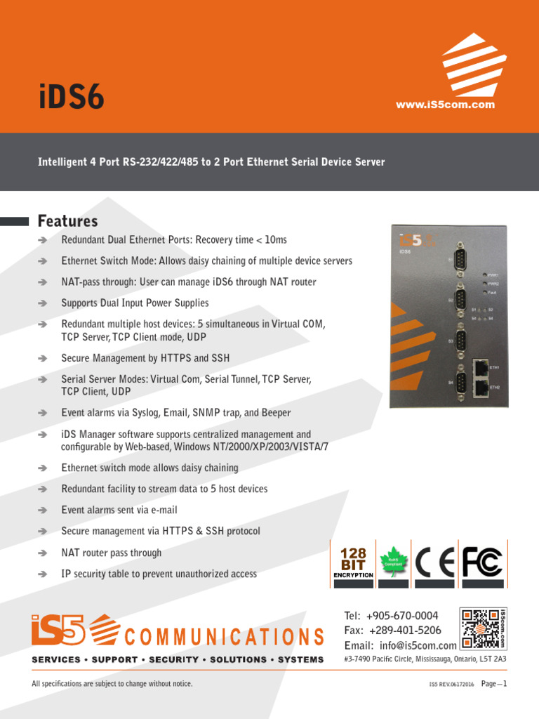 iDS6 - Datasheet | PDF | Electronics | Telecommunications Equipment