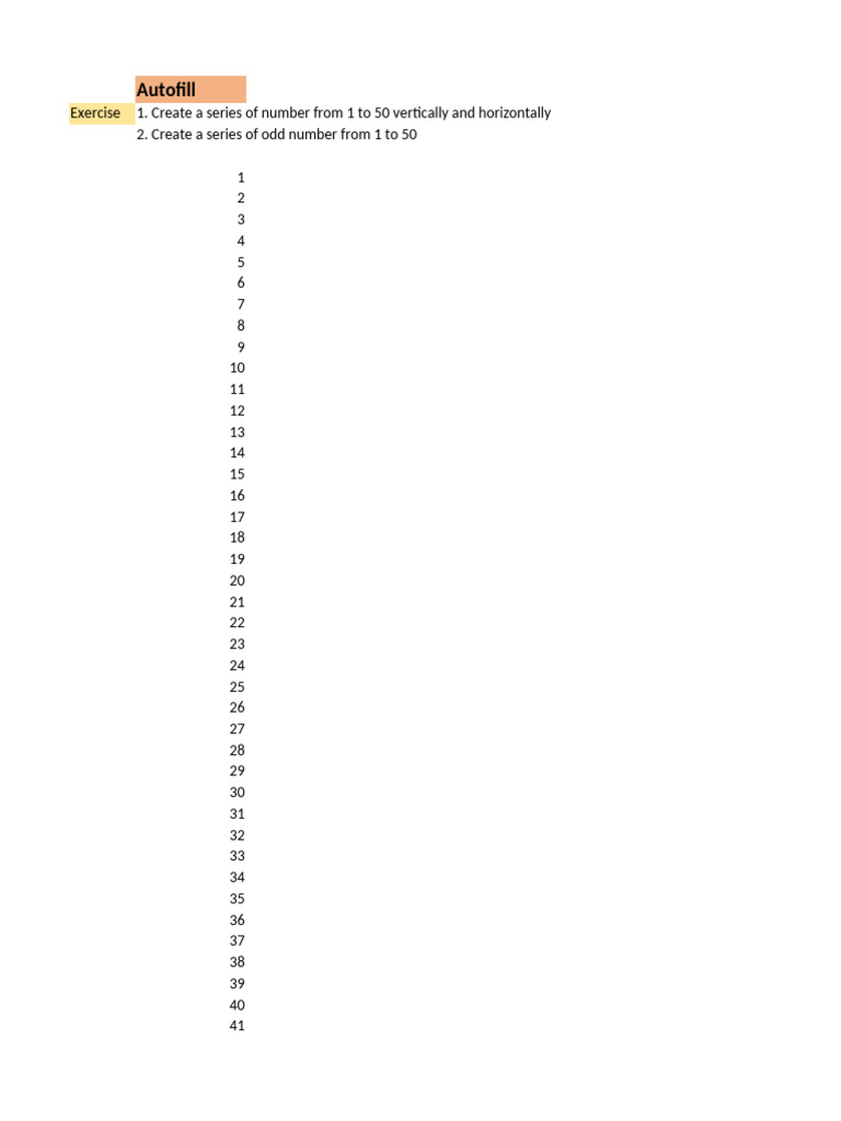 MS Excel Basic Worksheet - 1 - Student | PDF | Workweek And Weekend