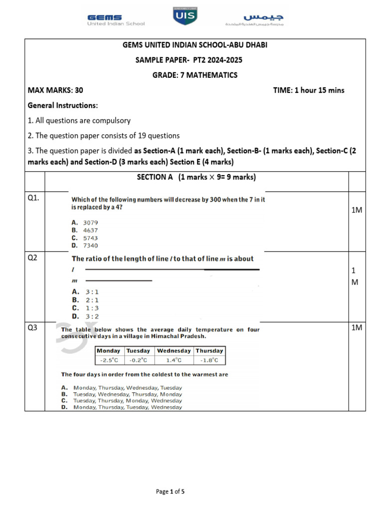 PT 2 SAMPLE QP | PDF