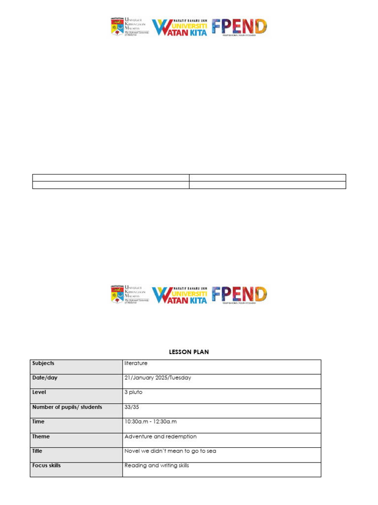Teaching Literature: Lesson Plan Overview | PDF | Thought | Learning