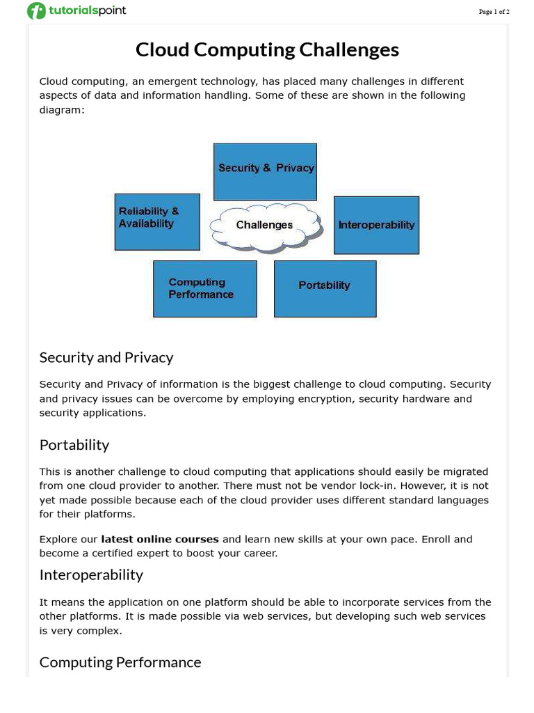 Cloud Architectural Design Challenges | PDF