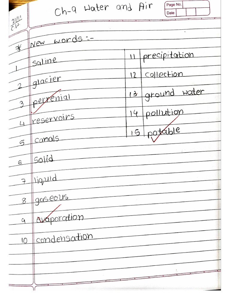 Std. 4th EVS ch-3,9,10 Classwork-1 | PDF