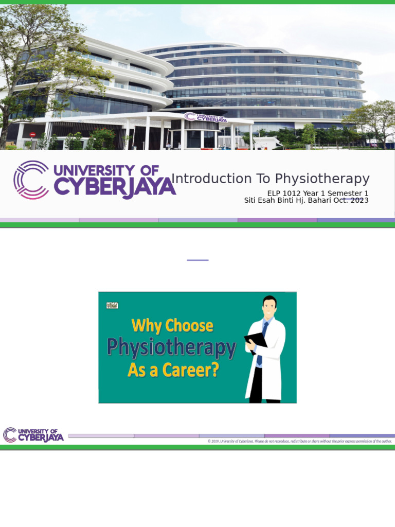 New ITP Chapter 1 | PDF | Physical Therapy | Health Professional