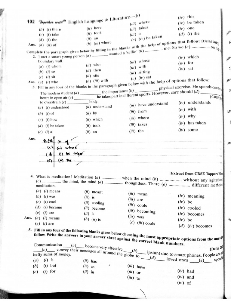 English Grammar Practice Papers | PDF