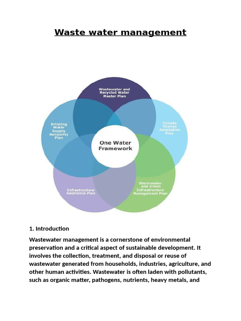 Wastewater Management for Sustainability | PDF | Water Pollution ...