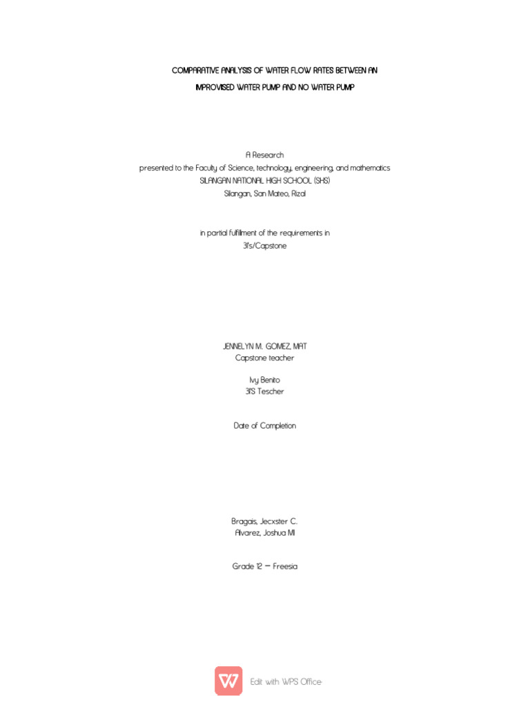 PR2_RESEARCH-PAPER-FORMAT (1) | PDF | Pump | Water